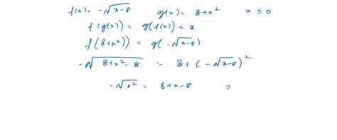 solved show that f and g are inverse functions a algebraically b graphically and c