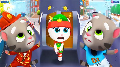 Talking Tom Gold Run All Best Funny Fails Falls Moments Compilation