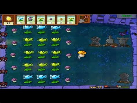 Plants Vs Zombies Hack Repeater Vs Snow Pea Vs Puff Shroom Vs Zombie