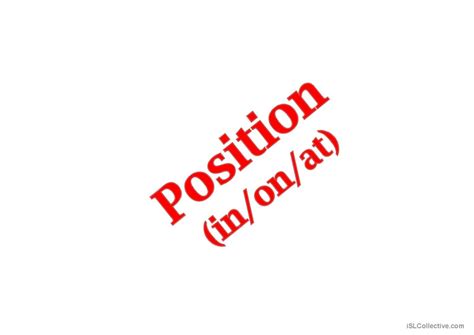 Preposition Position grammar guide Español ELE powerpoints