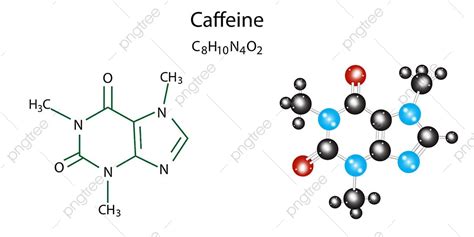 Caffeine Molecule Vector Png Vector Psd And Clipart With Transparent