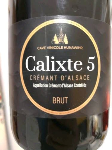 Cave Vinicole de Hunawihr Calixte 5 Crémant d Alsace Brut Vivino US