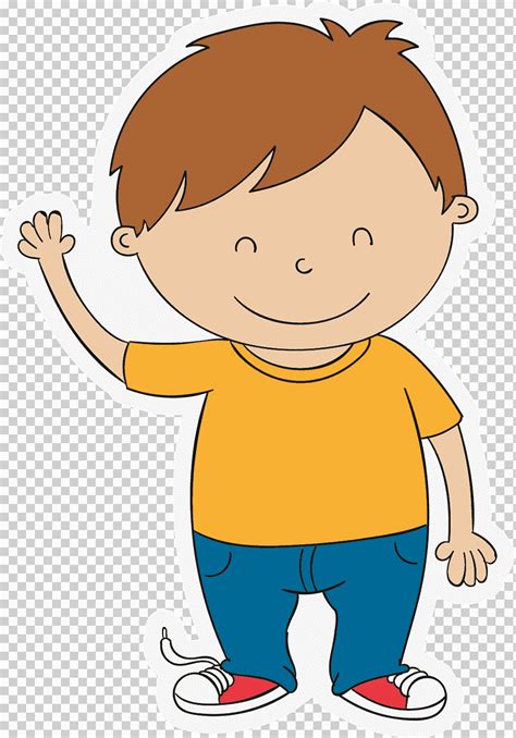 Dibujos Animados De Niños Levantando Las Manos