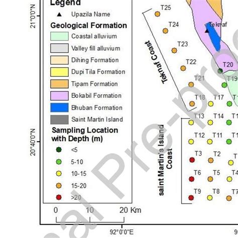 Simplified Surface Geological Map Of Eastern Coastal Zone Of Bangladesh