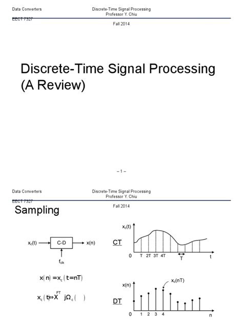discrete time signal processing a review