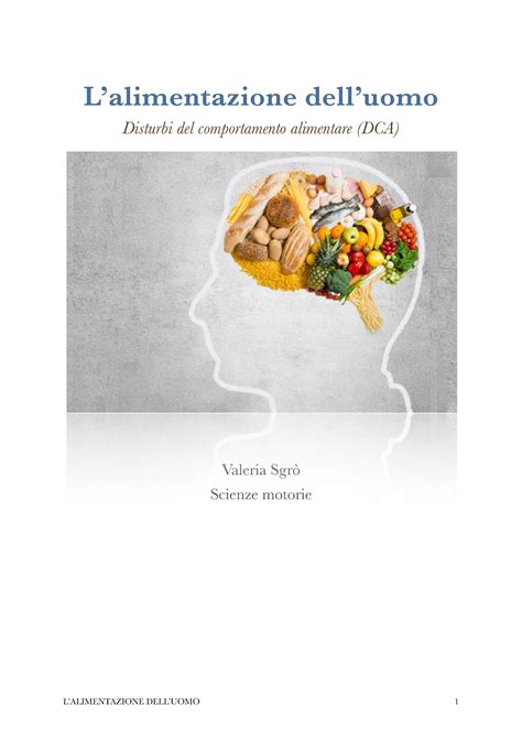 Relazione Scienze Motorie Sullalimentazione E DCA Lalimentazione