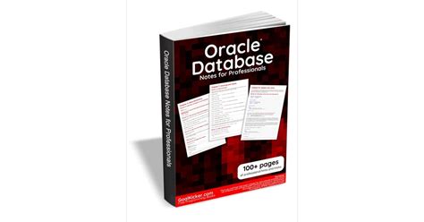Oracle Database Notes For Professionals Free Ebook