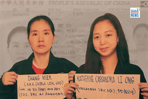 Charges Vs Shiela Guo Cassandra Li Ong Filed DOJ GMA News Online