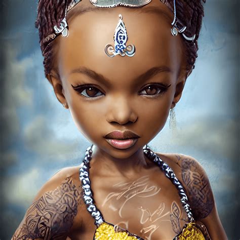 Axel Auriant African American Princess 8k 3d · Creative Fabrica