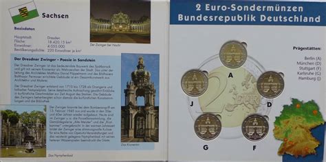 Bundesrepublik Deutschland 5 x 2 Euro 2016 ADFGJ Deutsche Bundesländer
