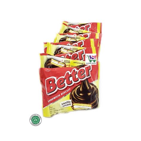 Jual Better Sandwich Biscuit Vanilla Cream Isi Pcs Indonesia