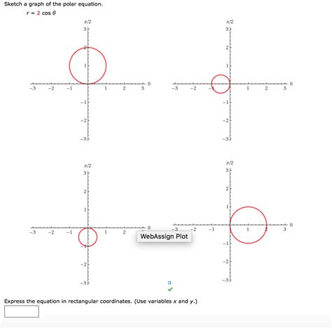 solved sketch a graph of the polar equation r 2 cos theta