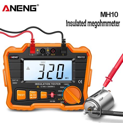 ANENG Medidor Megohmmeter Digital Isolamento Terra Resist Ncia Ao Solo