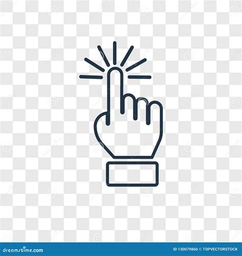 Select Concept Vector Linear Icon Isolated On Transparent Background