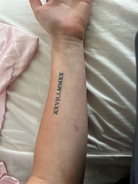 Roman Numerals Tattoo Designs For Men