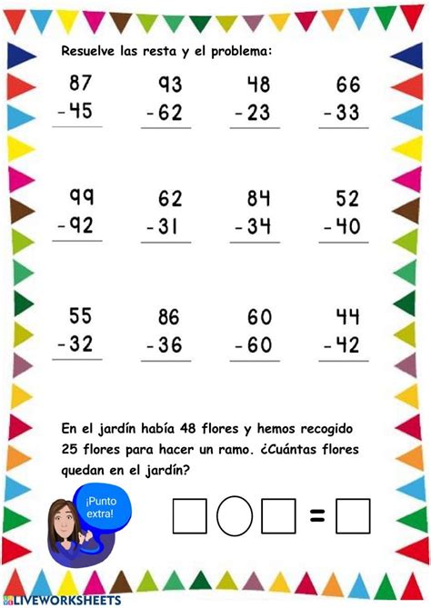 Sumas Y Restas Ficha Interactiva Y Descargable Puedes Hacer Los