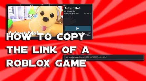 How To Copy A Link Of A Roblox Game Tutorial Roblox YouTube