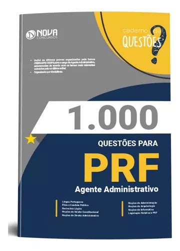 Apostila Prf 2023 Livro De Questões Para Agente Administrativo