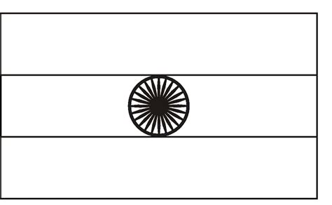 Bandeira da Índia para colorir TUDO DE HUMANAS