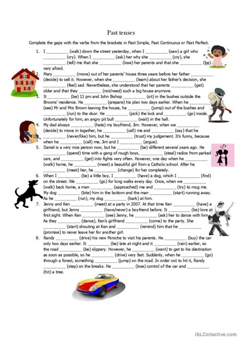 Past Tenses English Esl Worksheets Pdf Doc