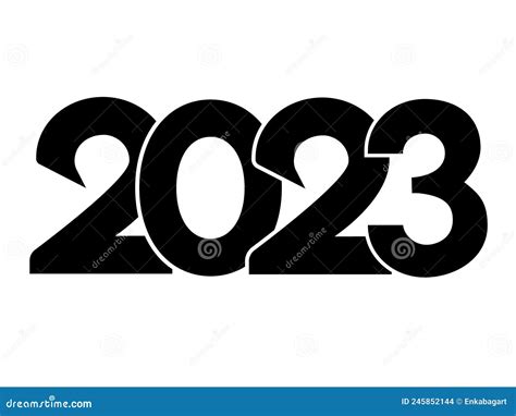 2023 Plantilla De Diseño De Números Texto De 2023 Elemento De Diseño