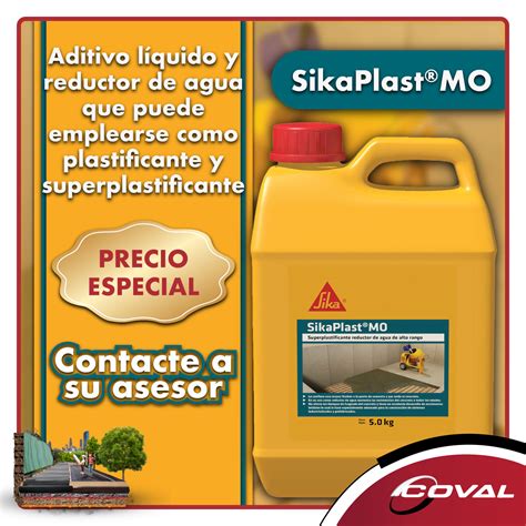 Sikaplast MO es un aditivo líquido reductor de agua que puede