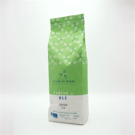 Farine blé complète type 110 SARL FLEUR DE BERRY 1kg