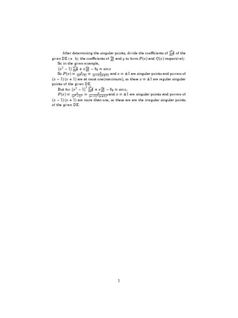 regular and irregular singular points pdf