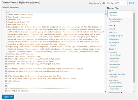 how to edit wordpress source code html css php javascript