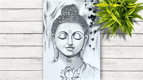 How To Draw Lord Buddha Easy Pencil Sketch Drawing Easy Pencil Art