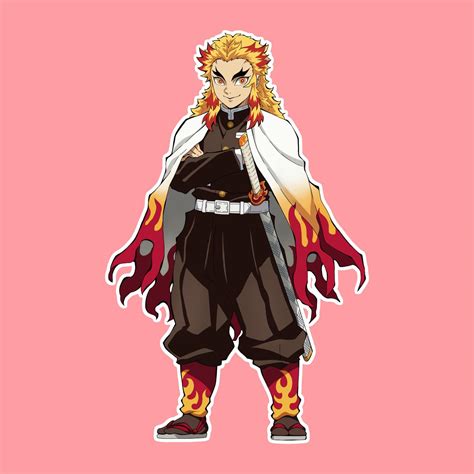 Rengoku Kyojuro Kimetsunoyaiba Sticker By Anapaulaflores The Best