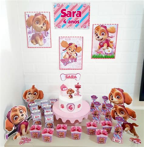 Kit Festa Em Casa Skye Patrulha Canina Elo7 Produtos Especiais