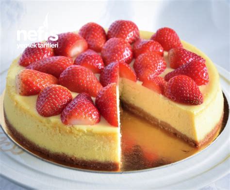 Çilekli Nefis Cheesecake Video İle Enfes Tarif Nefis Yemek Tarifleri