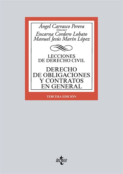 Derecho De Obligaciones Y Contratos En General Lecciones De Derecho