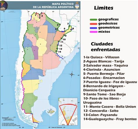 Limites Internacionales Y Fronteras Mapa Mental