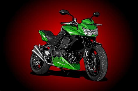 Cool Naked Bike Vector Template Graphic By Jellybox999 Creative Fabrica