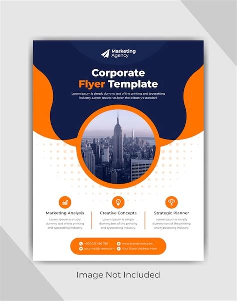 Digitale Business Flyer Vorlage Premium Vektor