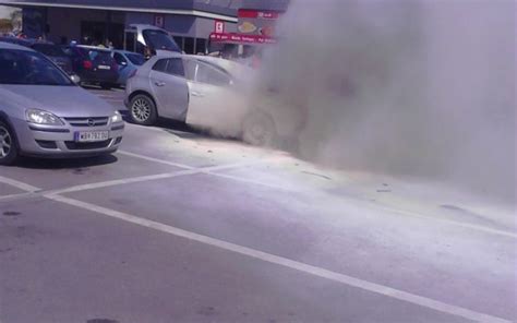 VIDEO Incendiu In Parcarea Kaufland O Masina A Luat Foc Ziar De Cluj