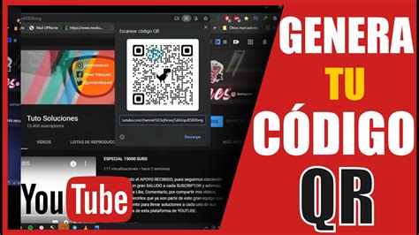 Como Generar Tu Codigo Qr De Tu Canal De Youtube O Pagina Web Youtube