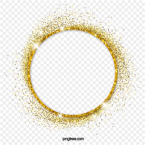 Flash Circle Vector PNG Images Golden Flash Circle Decoration Golden
