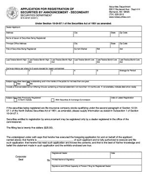 Fillable Online 600 E Boulevard Ave Dept 414 Fax Email Print PdfFiller