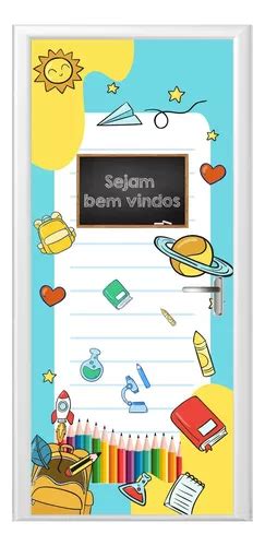 Capa Decorativa Porta Volta As Aulas Tecido Vários Modelos MercadoLivre