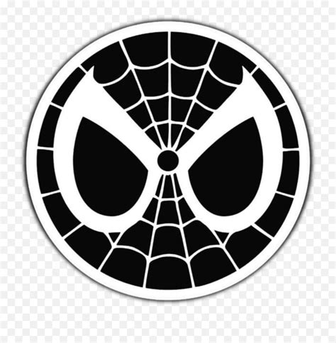 Black And White Spiderman Logo