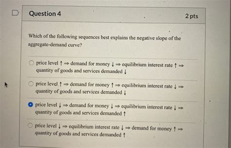 Solved Question Pts Which Of The Following Sequences Chegg