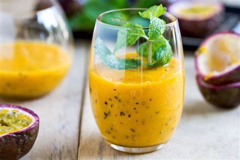 Passionfruit Mint Mango Smoothie Grown In Kahalu U