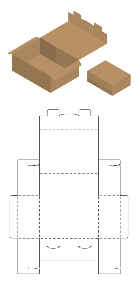 Caja de cartón sin pegamento Troqueles de cajas Hacer cajas de
