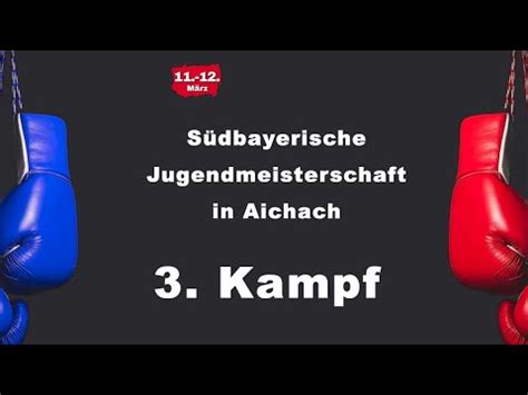 Südbayerische Jugend Meisterschaft Boxen in Aichach Kampf 3 TSV