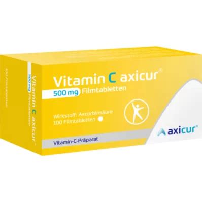 Delivery Service From Germany VITAMIN C AXICUR 500 Mg Film Coated