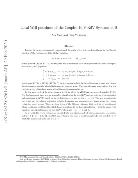 pdf local well posedness of the coupled kdv kdv systems on the whole line r