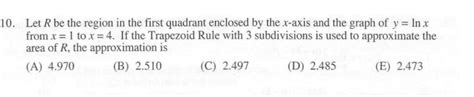 solved 10 let r be the region in the first quadrant